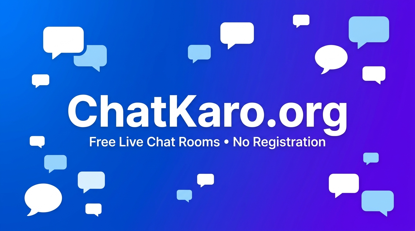 ChatKaro - Free Live Chat Rooms, No Registration Needed